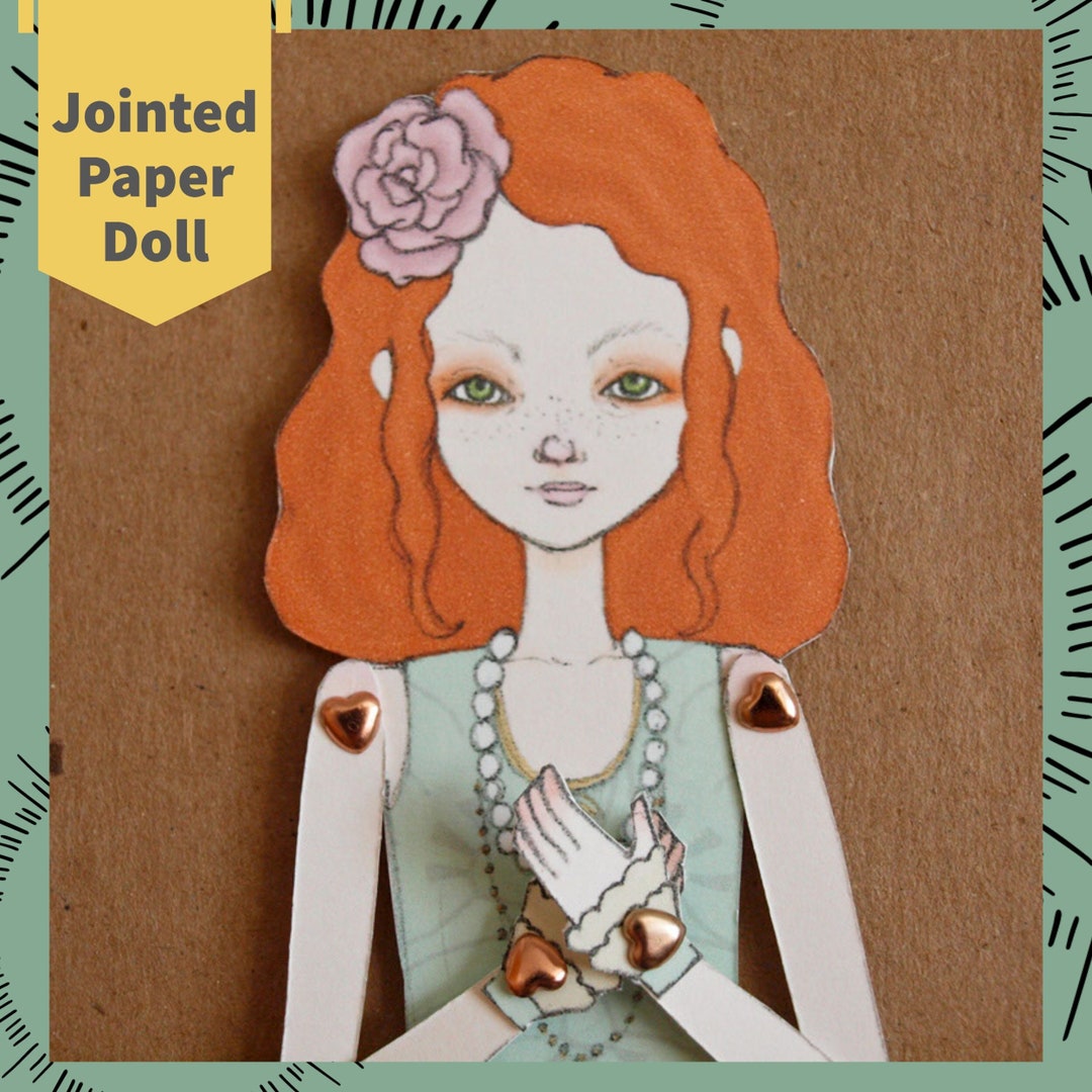 Little Eliza a Jointed Movable and Fully Articulated Paper Doll Print ...
