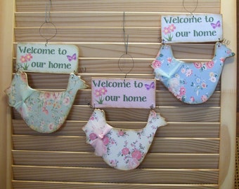 Shabby Chic Welcome Sign - Etsy