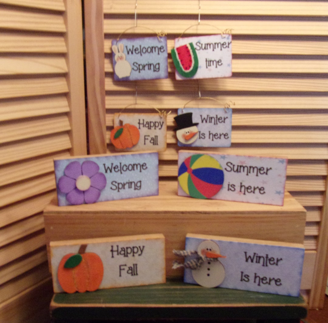 Seasonal Plaques and Desk Sitters - Etsy