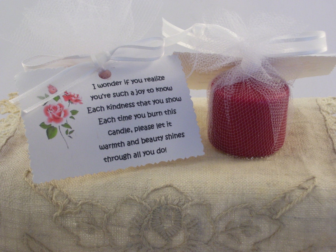 Candle With Sentiment - Etsy