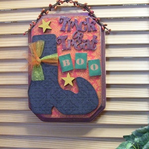 Trick or Treat With Witch's Boot - Etsy