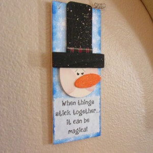 Handmade When Things Stick Together...snowman - Etsy