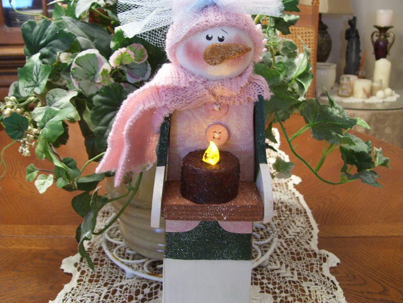 Snow Girl lights the way | Etsy