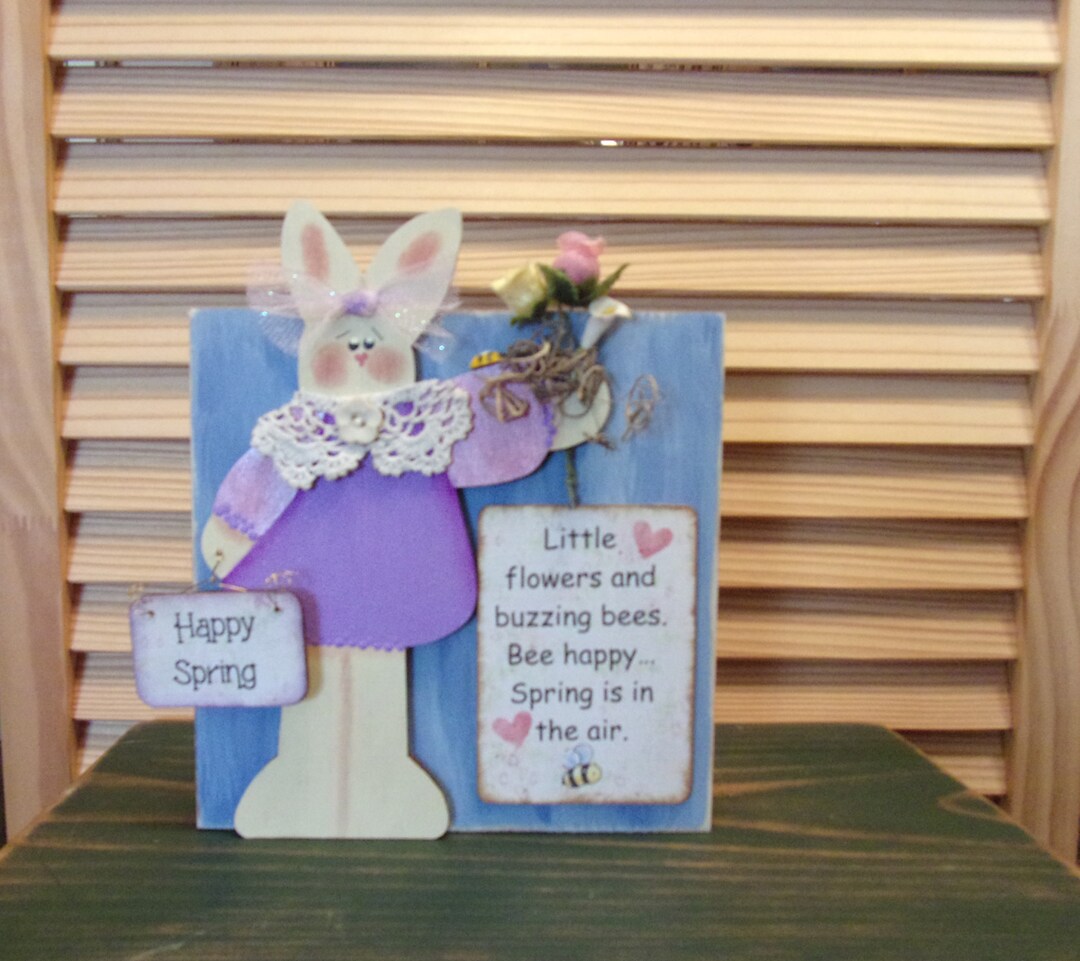 Lilly Happy Spring Bunny Rabbit - Etsy