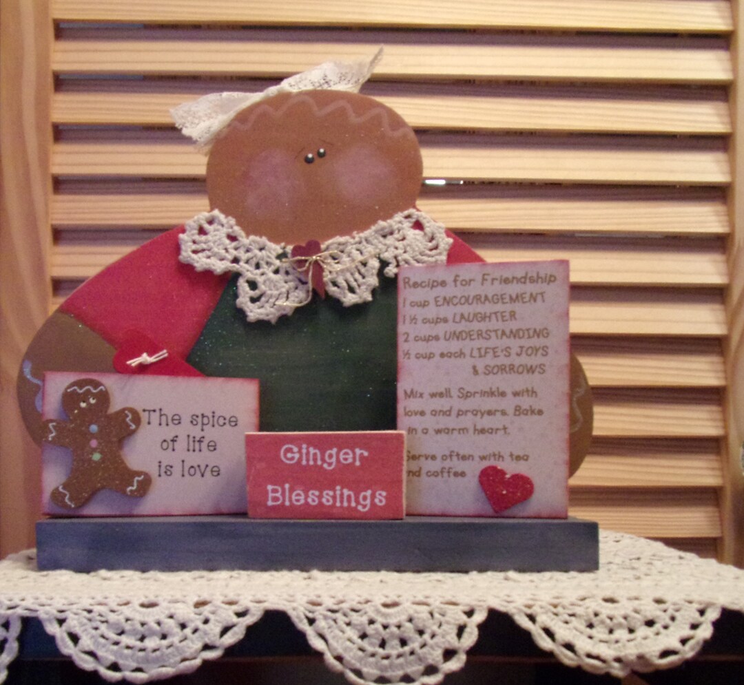 Gingerbread Shelf With Her Ginger Treasures - Etsy