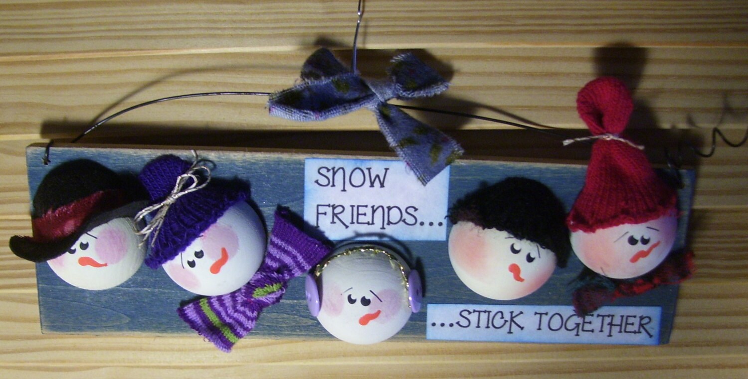 Snow Friends Stick Together Sign - Etsy