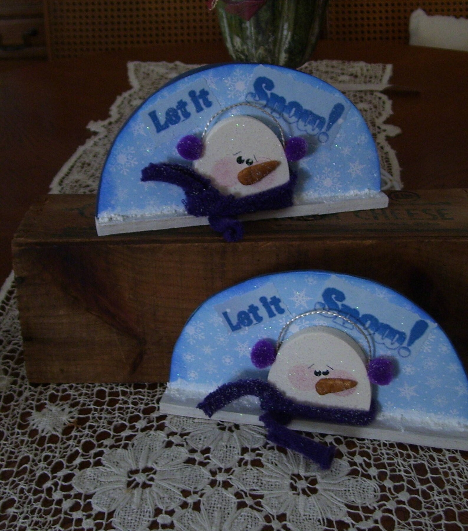 Handmade let It Snow Snowman Melting - Etsy