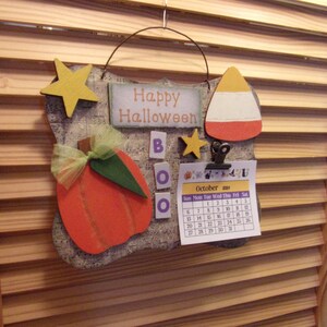 Happy Halloween With October Calendar - Etsy