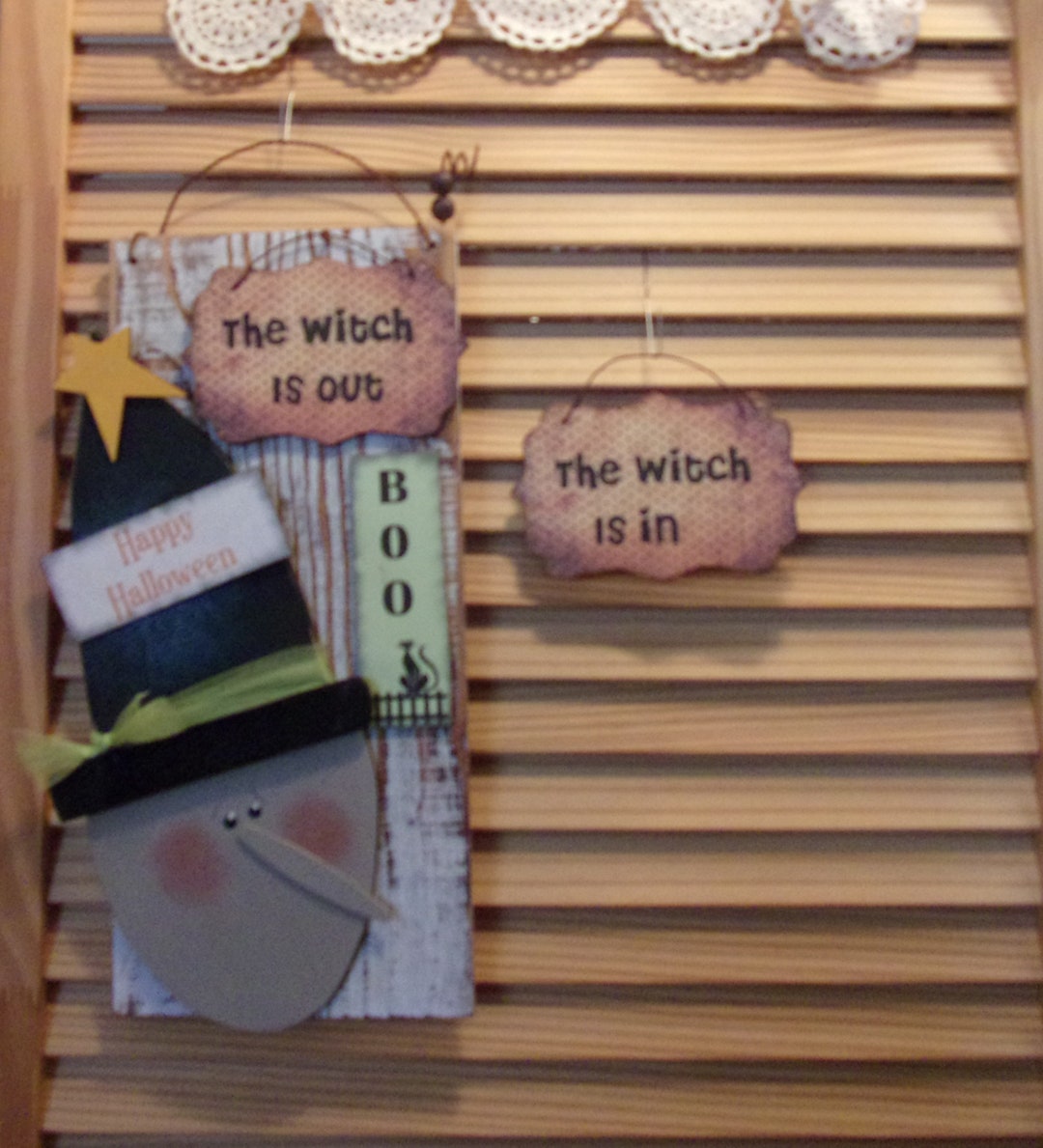 Reversible Witch is In/out Halloween Door Sign - Etsy