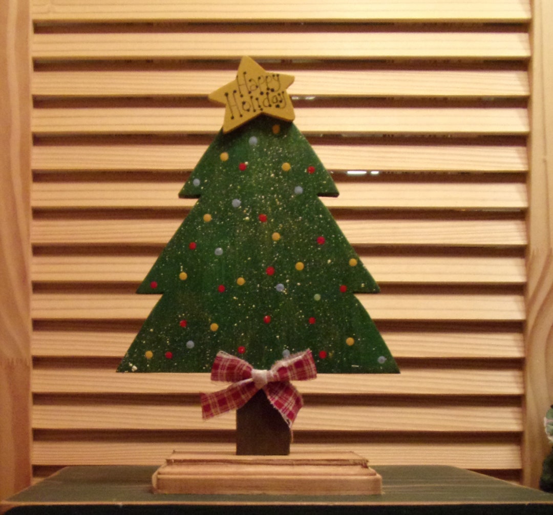 Happy Holiday Christmas Tree - Etsy