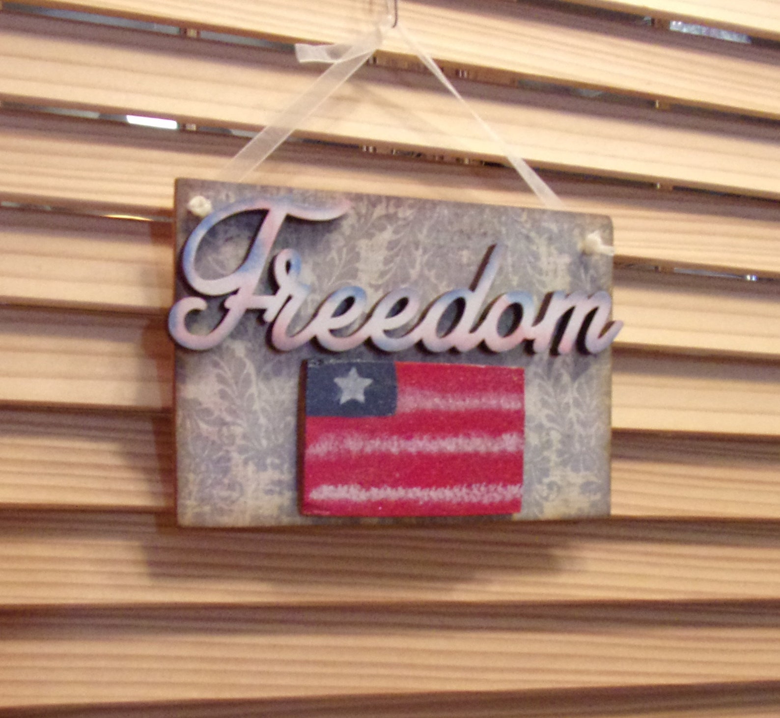 Freedom Plaque with the American Flag Plaque | Etsy