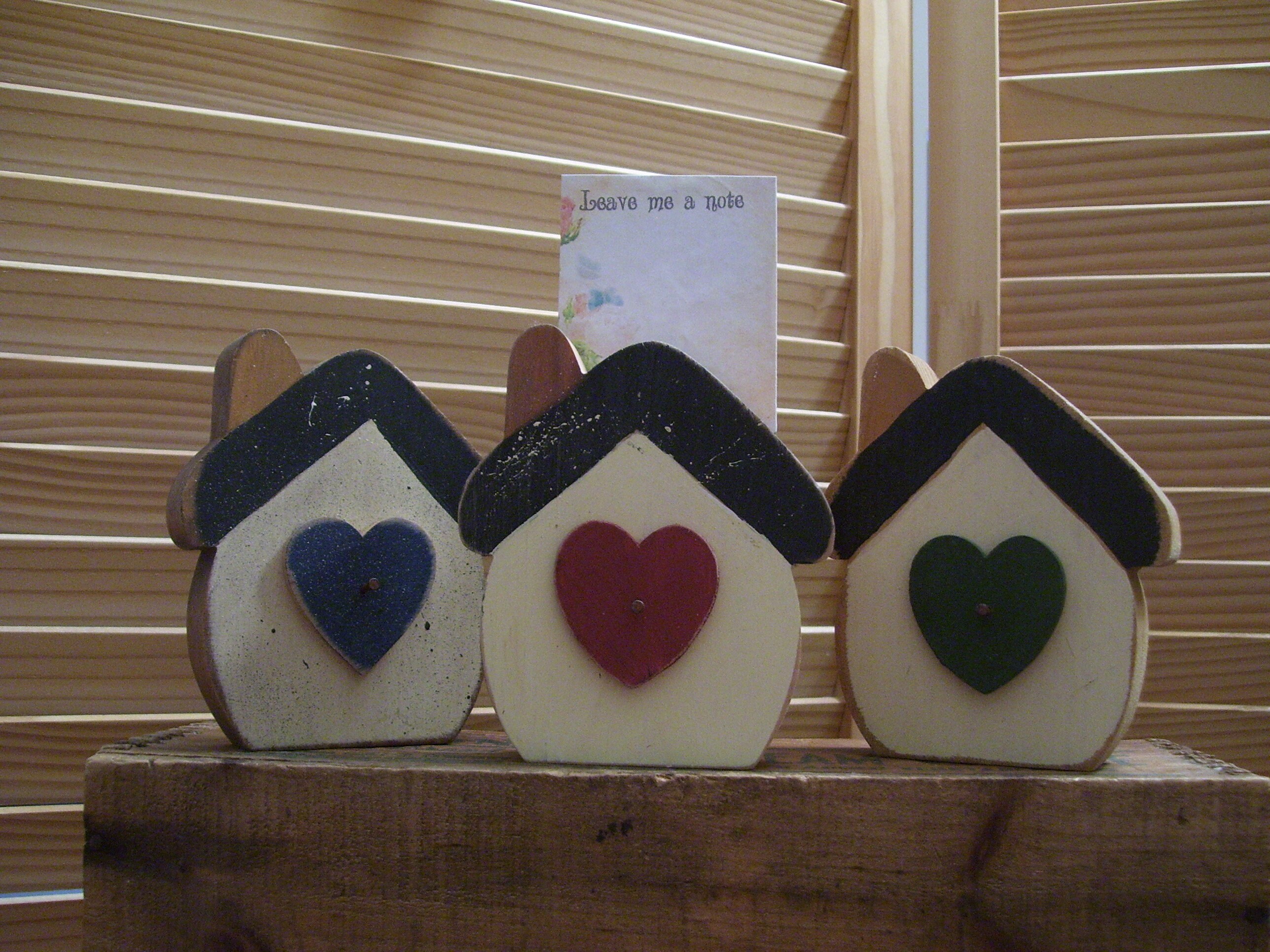 Birdhouse Note Recipe Holder - Etsy
