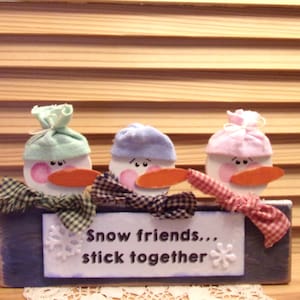 Snow Friends Stick Together Sign - Etsy