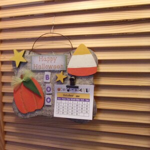 Happy Halloween With October Calendar - Etsy