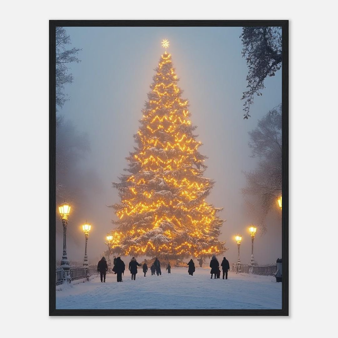 Christmas Tree Poster - Etsy