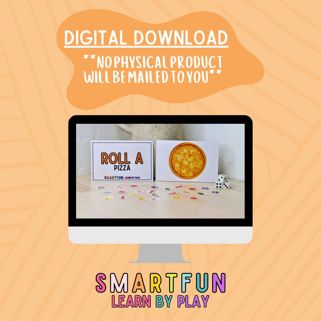 PDF - Roll a Pizza Activity - Etsy