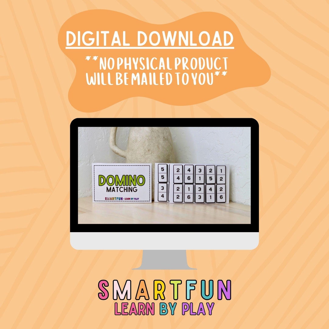 PDF - Domino Matching Activity - Etsy