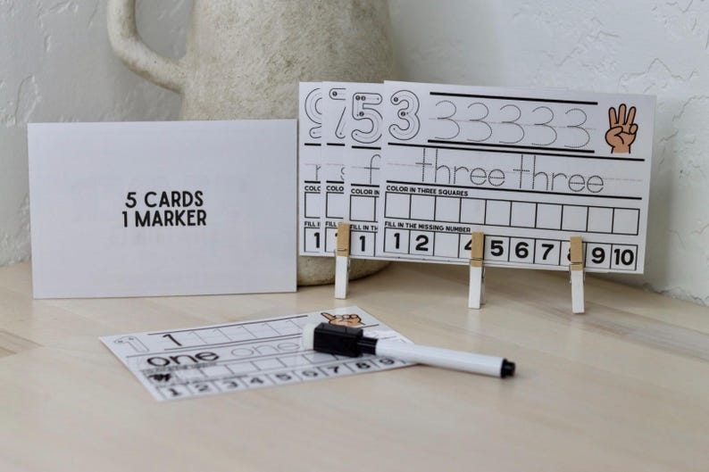 Number Tracing Activity - Etsy