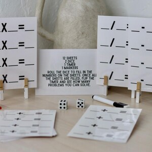Math Dice Race Activity - Etsy