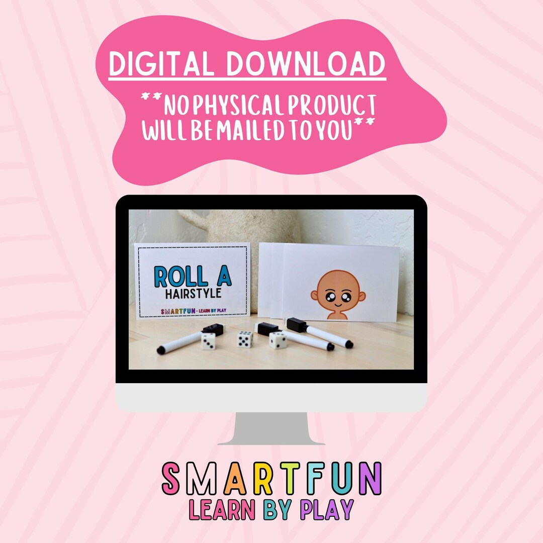 PDF - Roll a Hairstyle Activity - Etsy