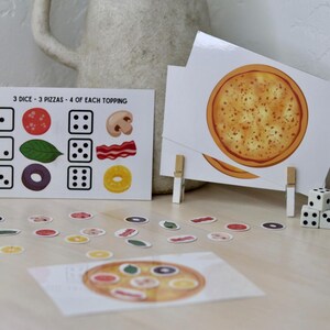Roll a Pizza Activity - Etsy