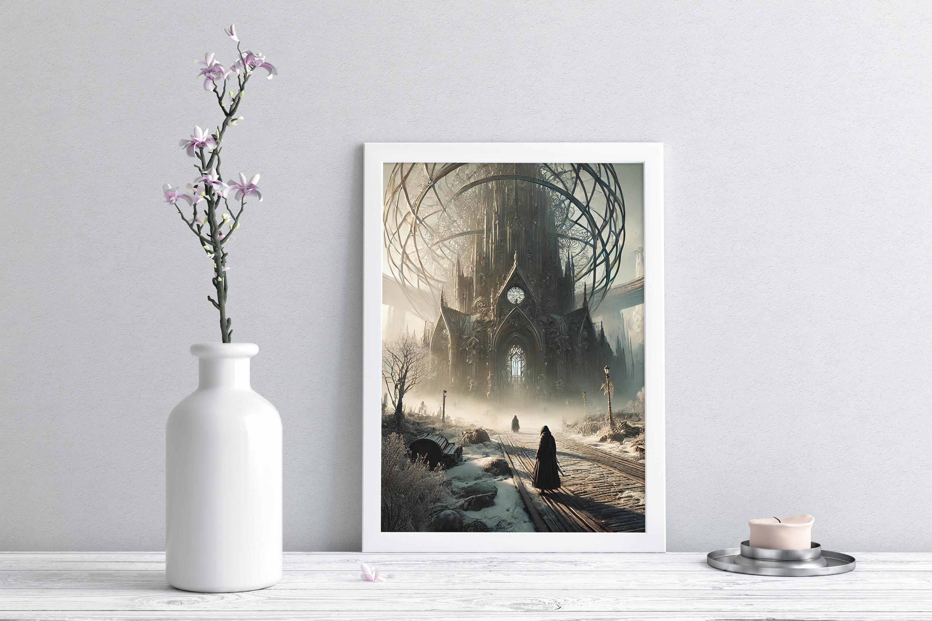Gothic Post-apocalyptic World - Victorian Fantasy Sci-fi Art Print - Etsy