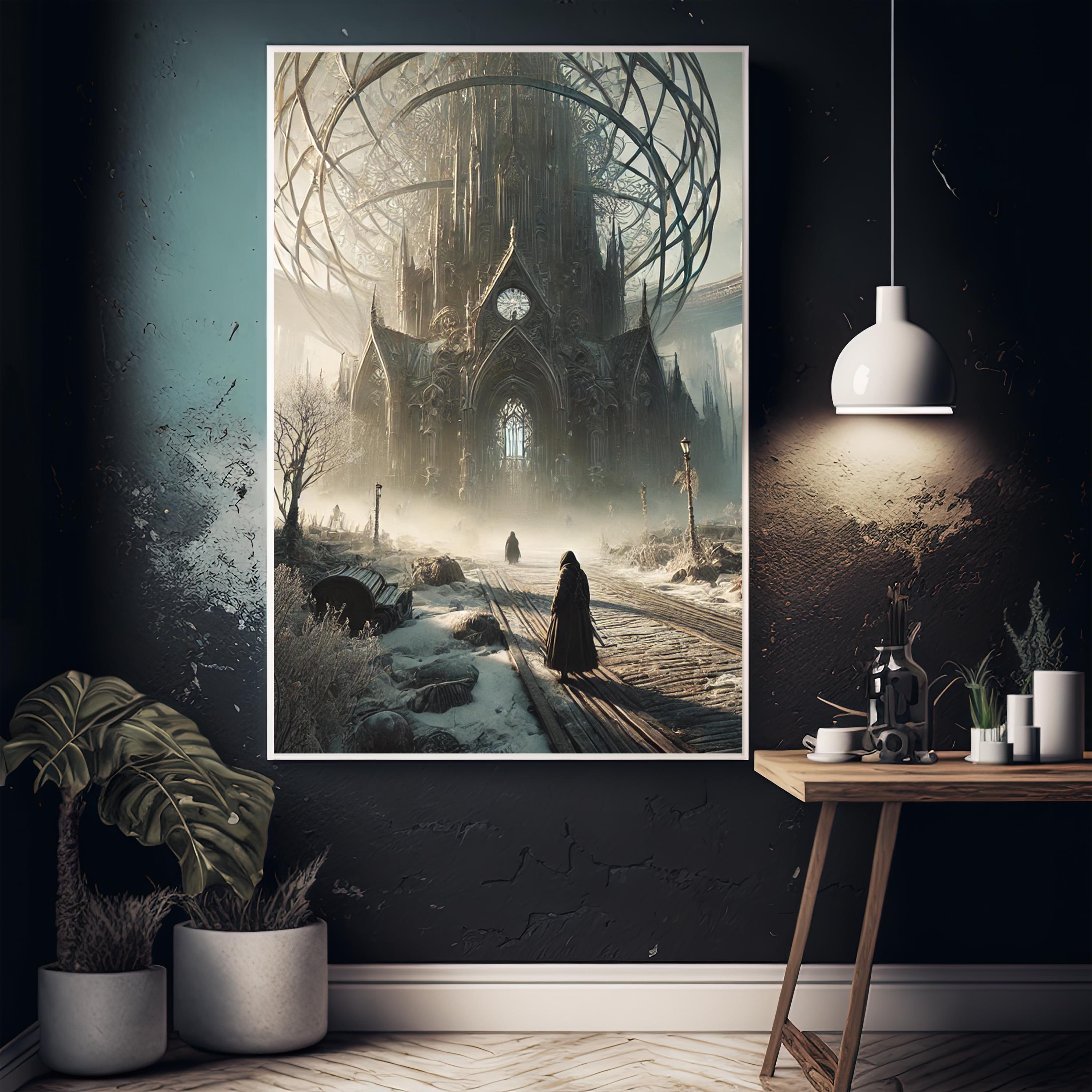 Gothic Post-apocalyptic World - Victorian Fantasy Sci-fi Art Print - Etsy