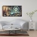 Futuristic Time Machine Art Print | Post-apocalyptic Cityscape ...