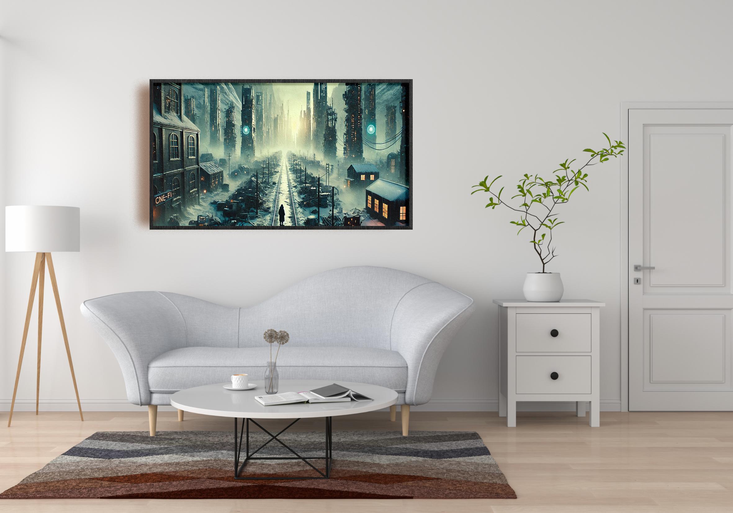 Post-apocalyptic Victorian Futurism - Dystopian Cityscape Digital Art ...