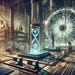 Futuristic Time Machine Art Print | Post-apocalyptic Cityscape ...