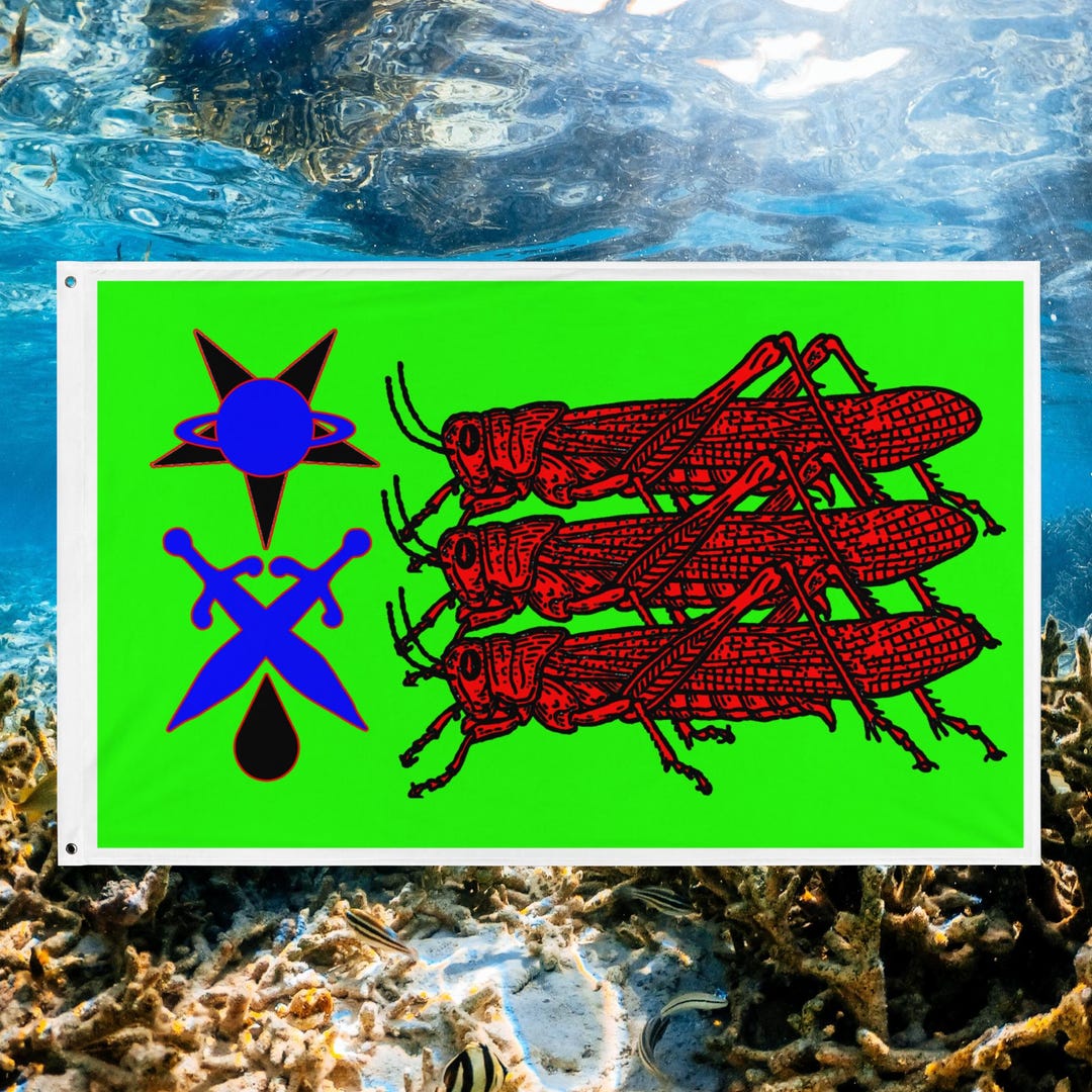 Green Insect Overlord Flag by Darkstar Streetwear - Etsy