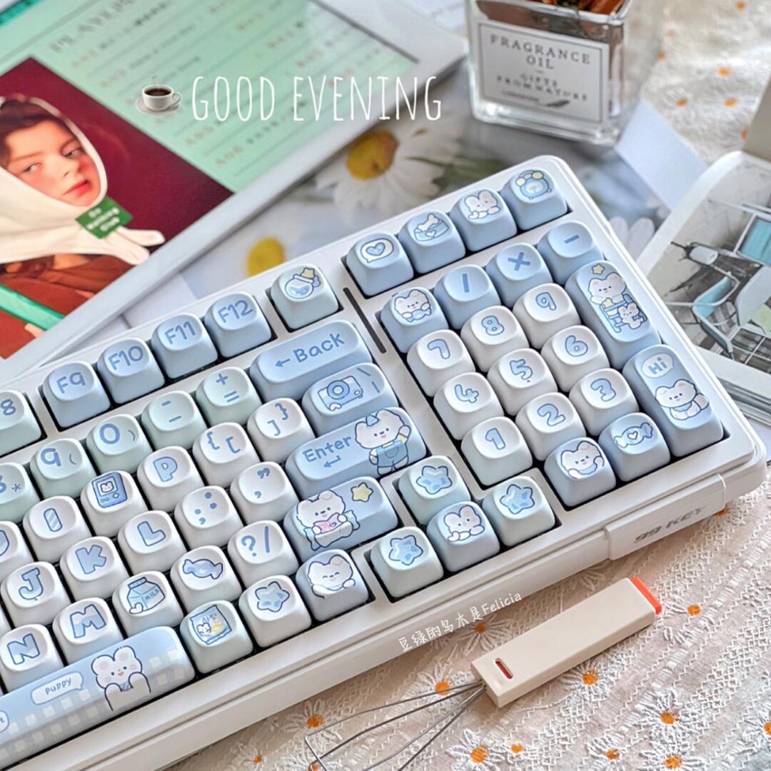 Cloud Cheer Theme Keycap Set for Mechanical Keyboard / Cherry Profile ...