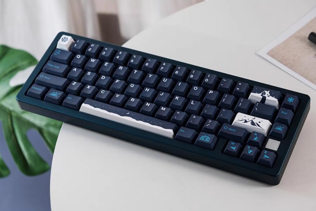 Snowy Night Theme Keycap Set for Mechanical Keyboard / Cherry Profile ...