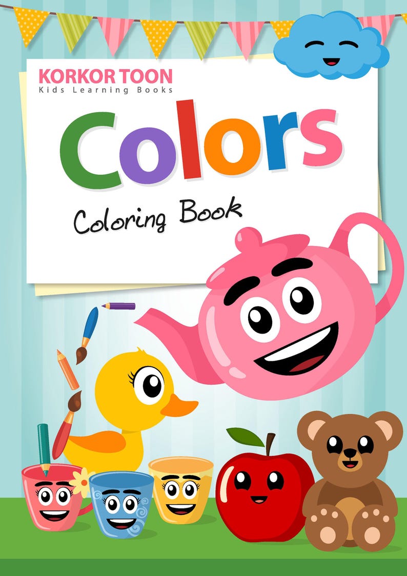 Bundle-kids' Children's Coloring Books Downloadable and Printable PDF ...