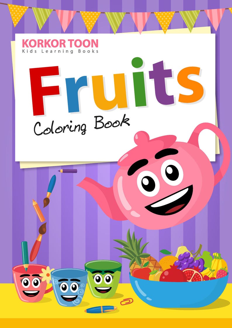 Bundle-kids' Children's Coloring Books Downloadable and Printable PDF ...