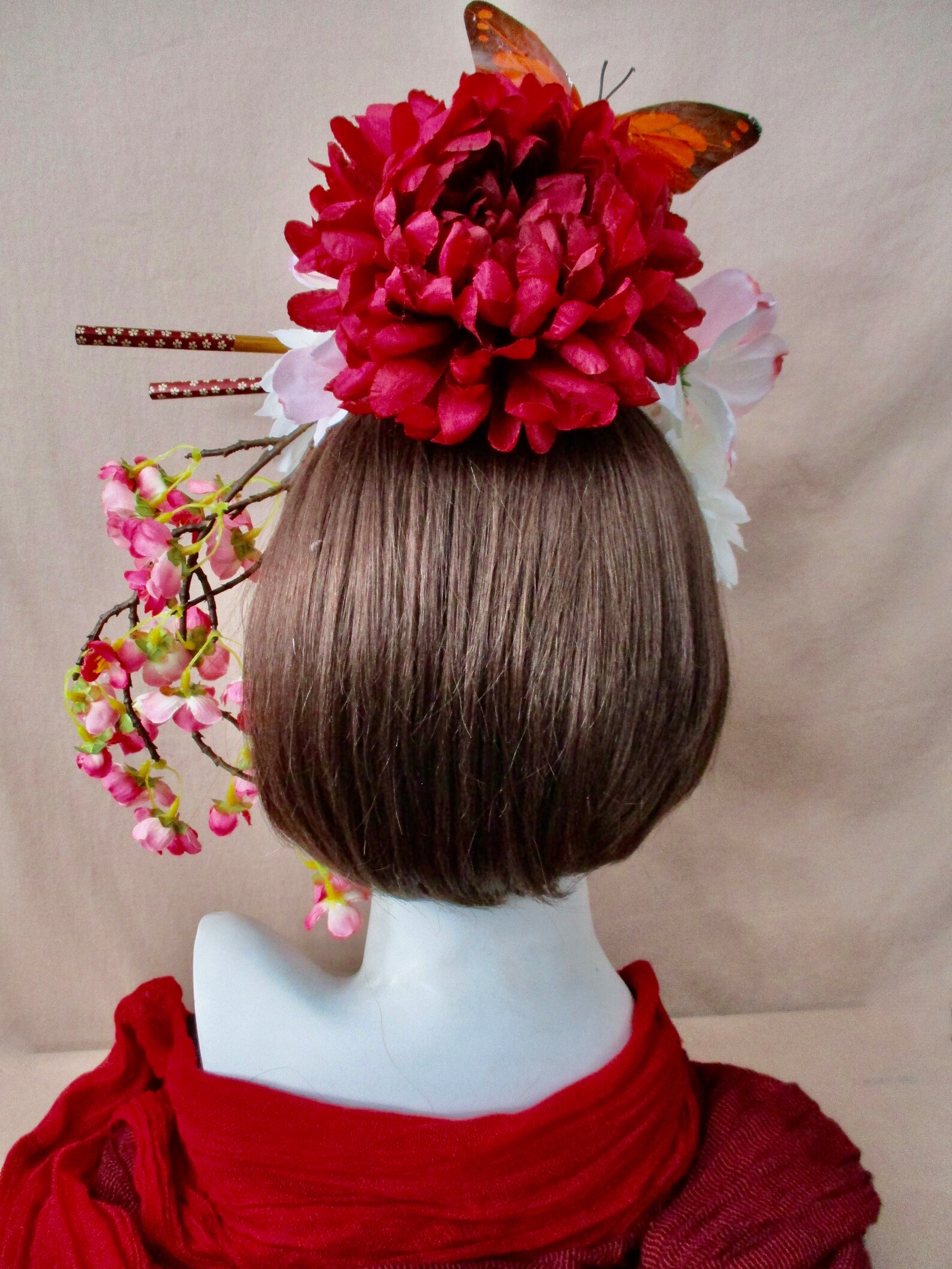 Earthly Delights: Sushi Headpiece Chopsticks Japanese Pink - Etsy