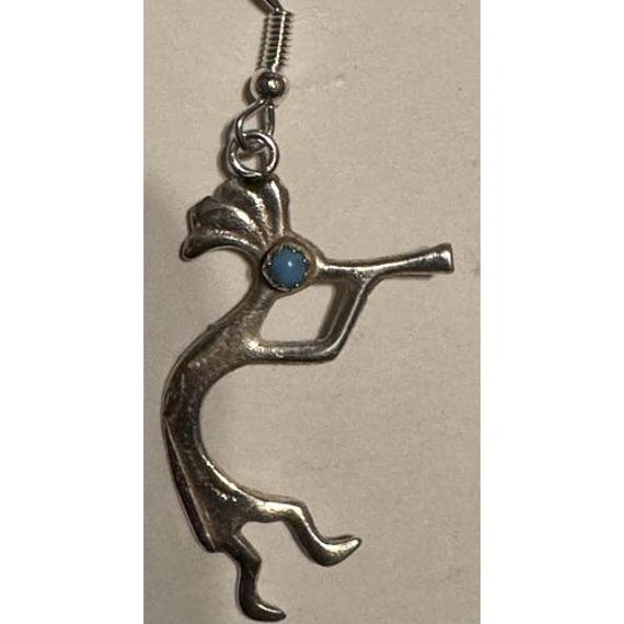 NEW Native American Sterling Silver Turquoise Kokopel… - Gem