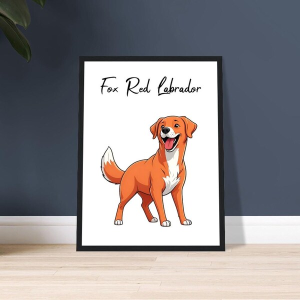 Red Fox Labrador Wall Art - Etsy