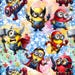 Minions Superhero Seamless Pattern, Cartoon Digital Paper, Minions ...