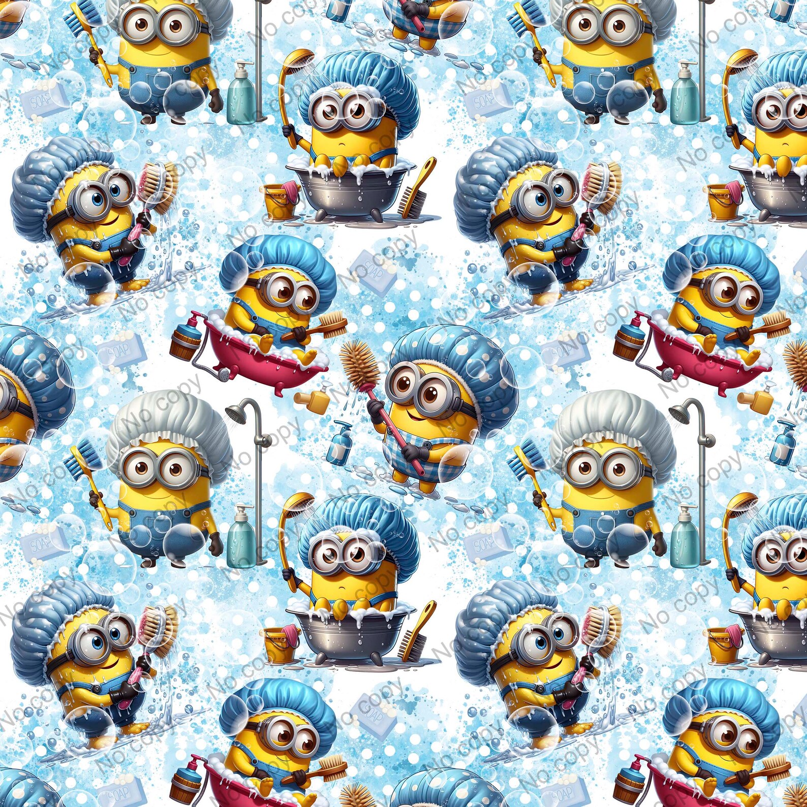 Minions Seamless Paper, Cartoon Seamless Pattern, Minions Tumbler Wrap ...