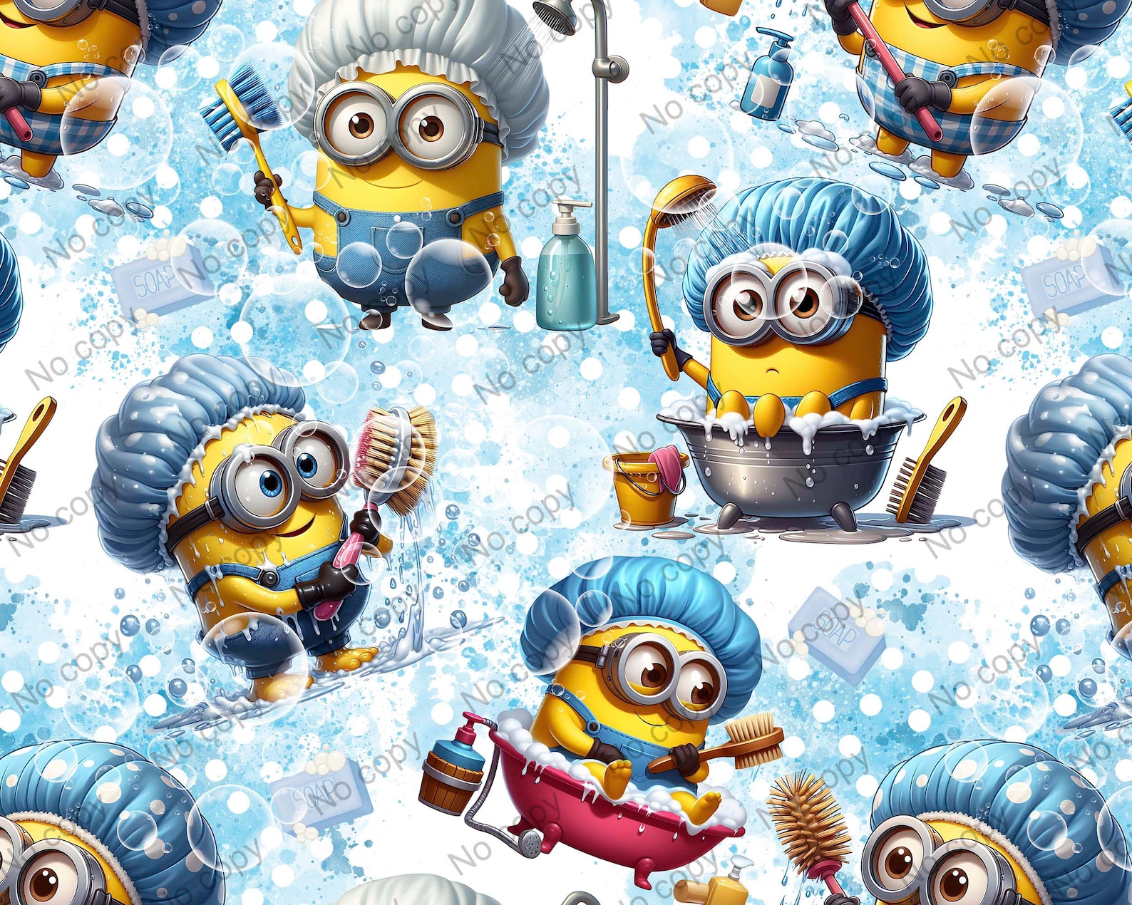 Minions Seamless Paper, Cartoon Seamless Pattern, Minions Tumbler Wrap ...