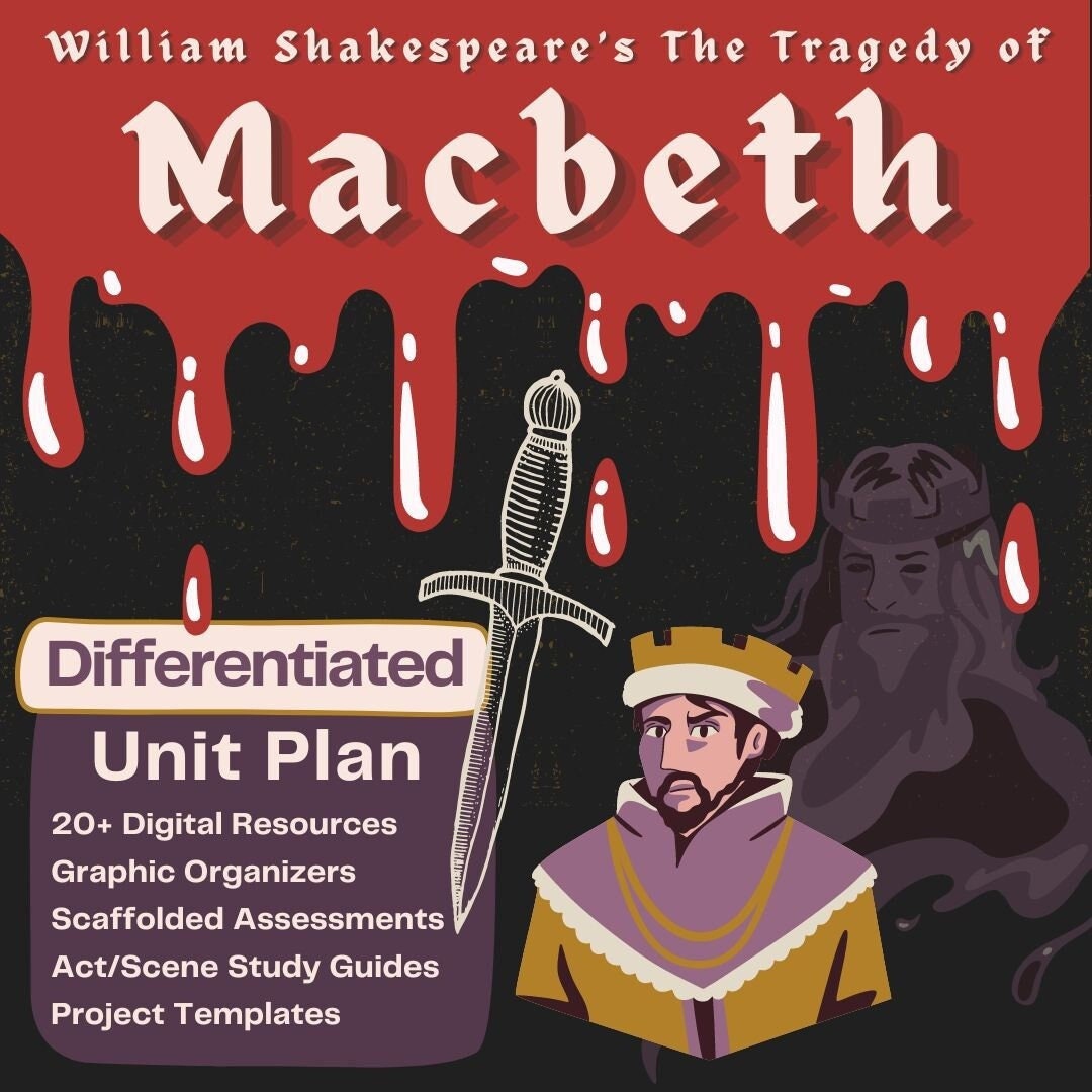 Macbeth Unit Plan for an Inclusive Classroom (15+ Lesson Plans ...