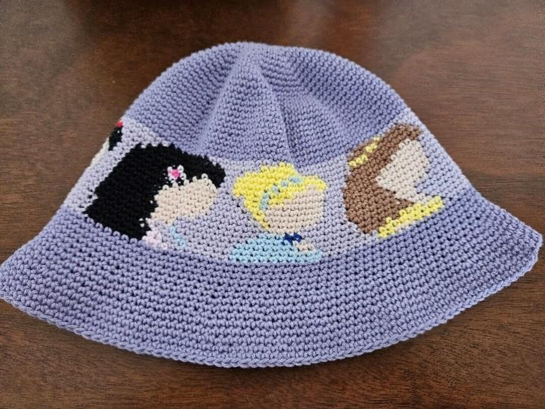 Disney Princess Bucket Hat Crochet Pattern PDF | Tapestry Intarsia ...