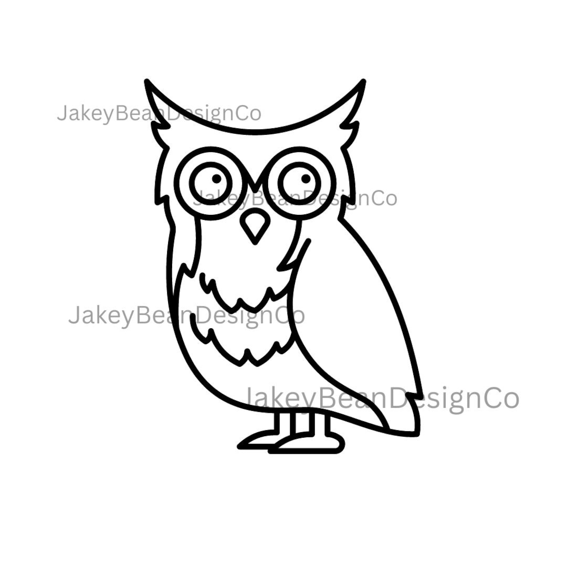 Owl Pdf Coloring Page - Etsy