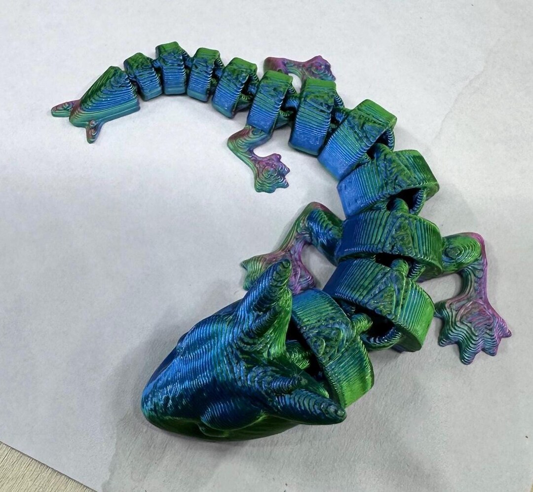 Fidget Collector Lizard/dragon, Fidget, Collectors Item, Hand Painted ...