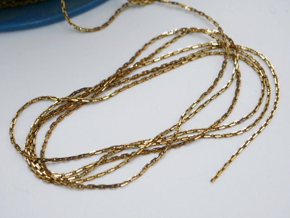 Chain Vintage Brass Drawn Cable Chain .7mm Small Link Cable | Etsy