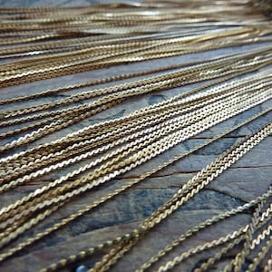 Vintage Brass Serpentine Chain 15 Inch Necklace 1mm (1) F103 - Etsy