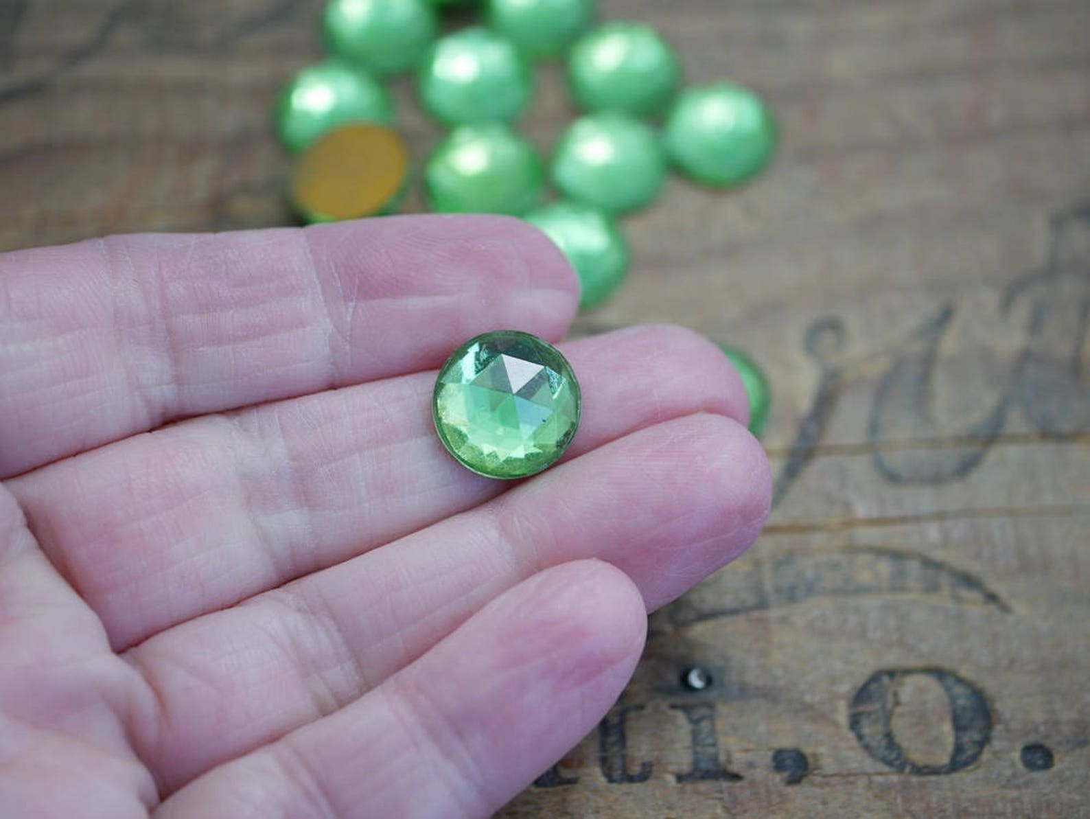 Vintage Glass Rhinestone Rauten Rose Cut Glass Rhinestone 13mm - Etsy