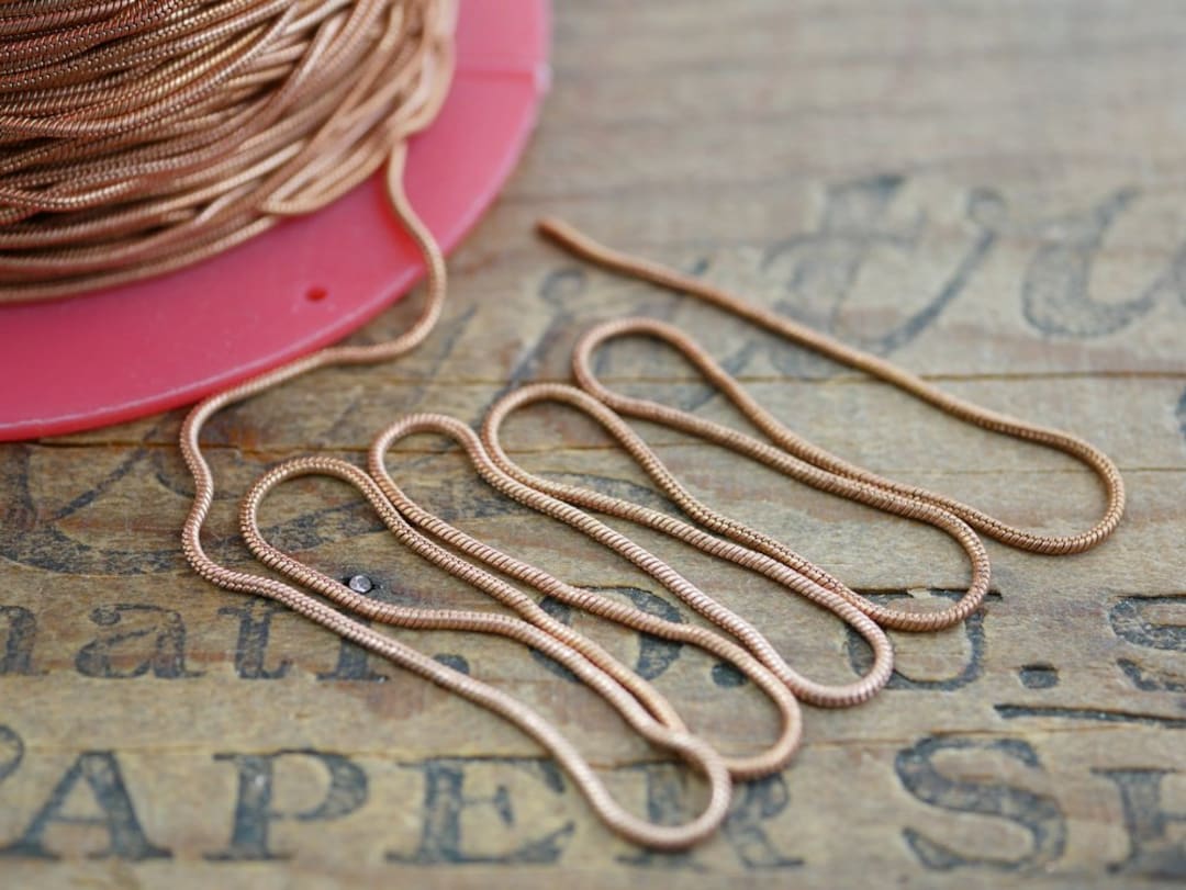 Vintage Solid Copper Snake Chain 1.4mm ( Sold by the Foot) CH25 - Etsy