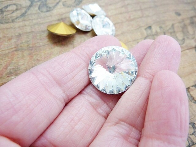 Swarovski Rivoli Rhinestone Crystal Vintage Swarovski | Etsy